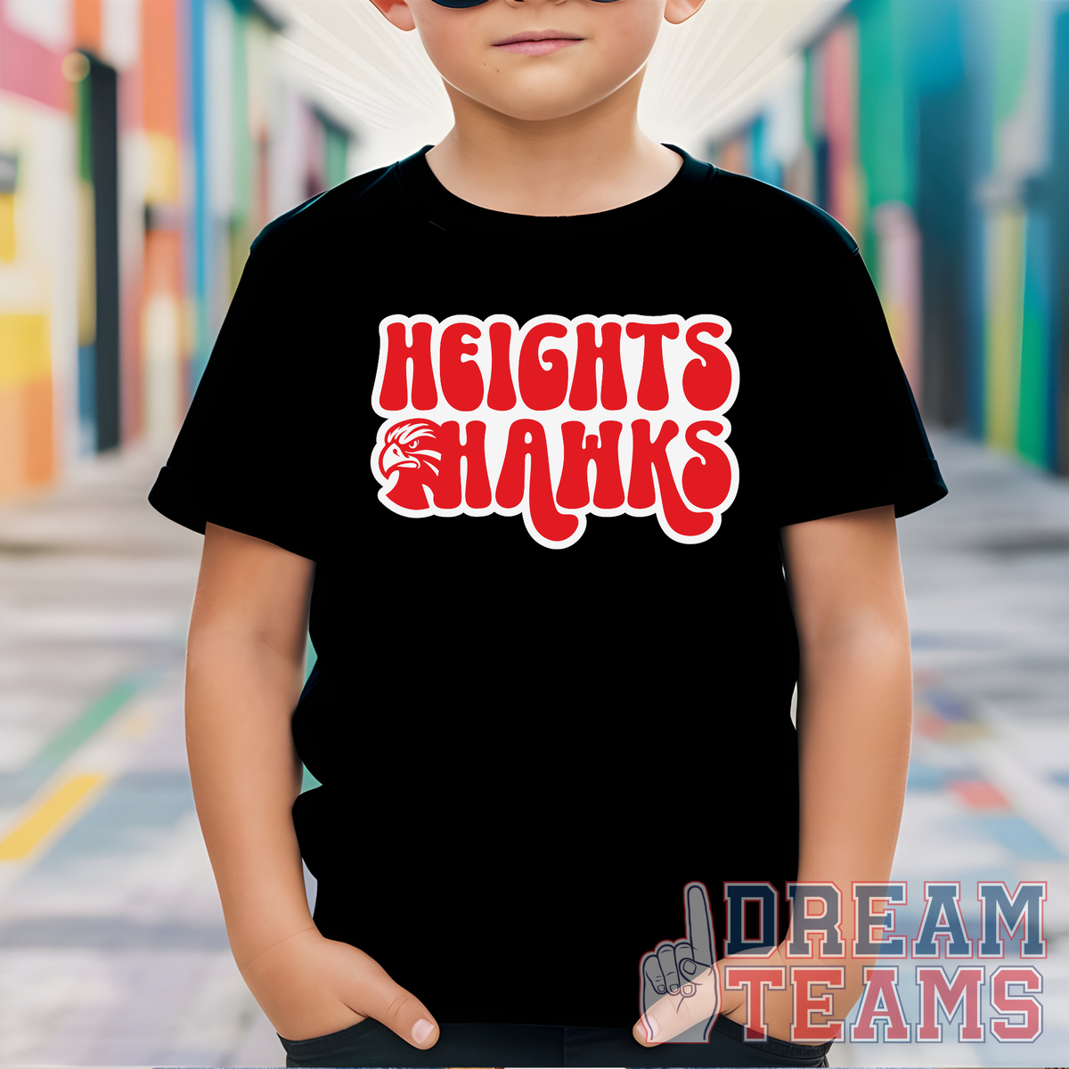 Heights Hawks - Retro - Black* – Dream Teams